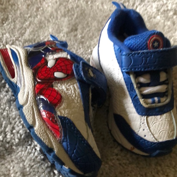 Marvel | Shoes | Shoes Athletic Spiderman Toddler Boys New Size 6m Man ...